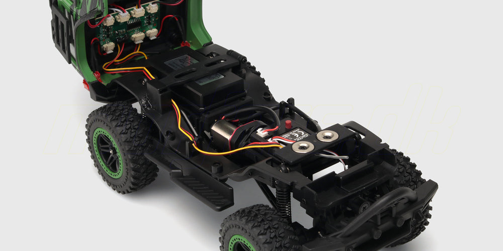 Wild Beast Mini Crawler - 4WD mini-bil med lys og servostyring – Morfars